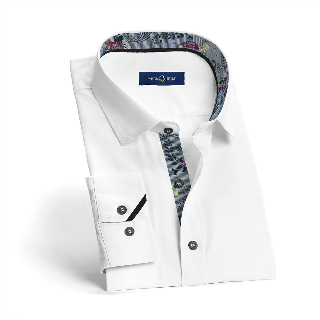 Solid Shirts – White Cotton Shirt